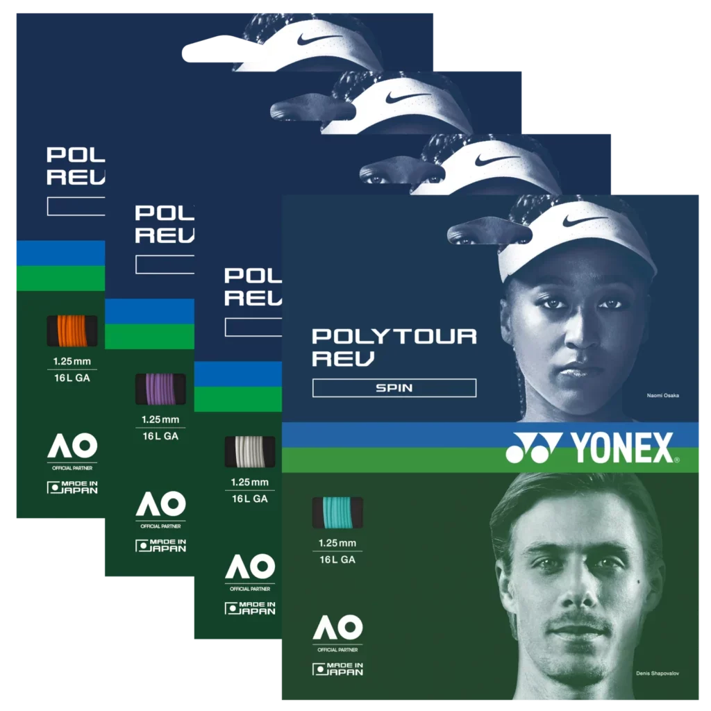 Yonex Poly Tour Rev String Sets and Reels – Racquet World