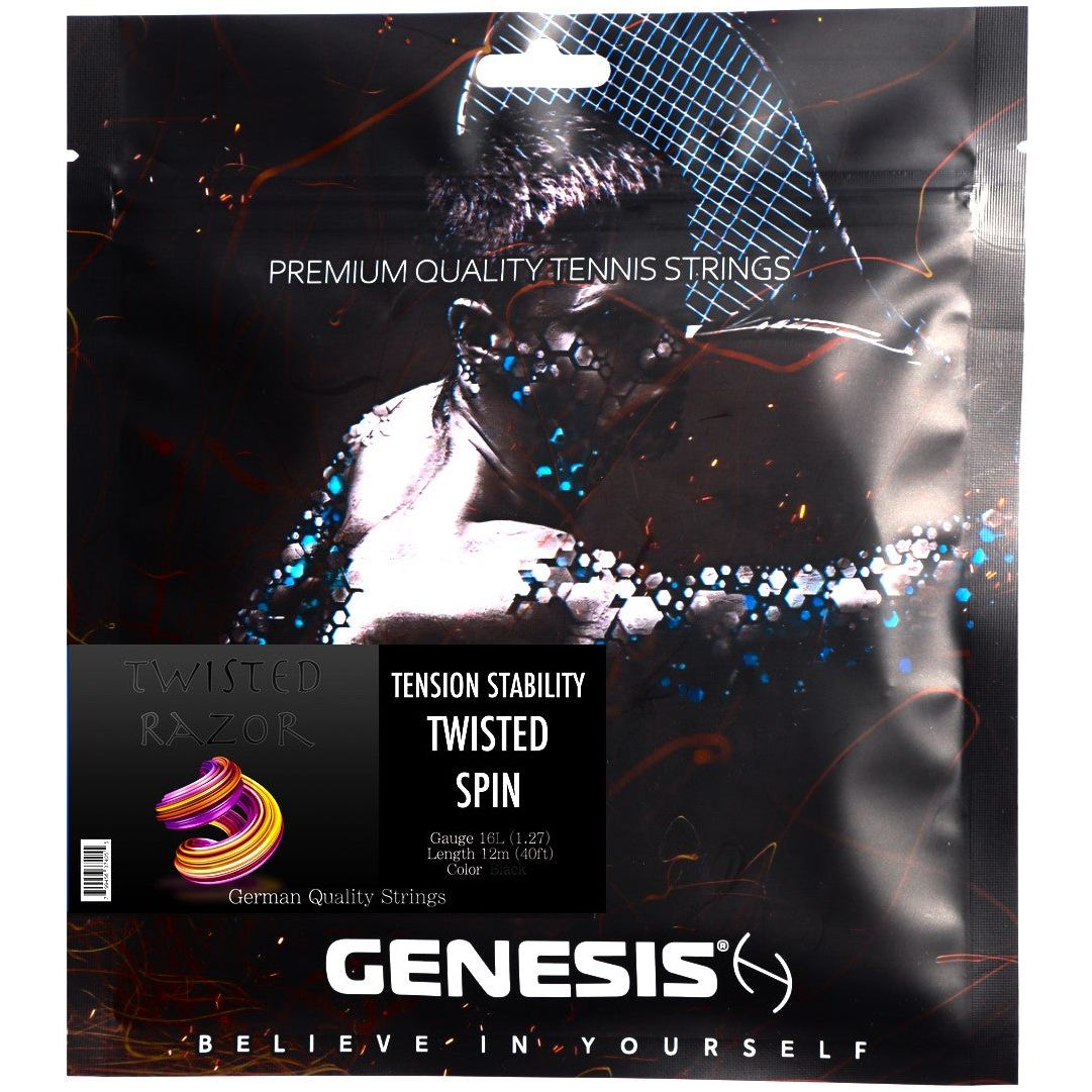 Genesis - Twisted Razor String Set (16L 1.27mm) – Racquet World