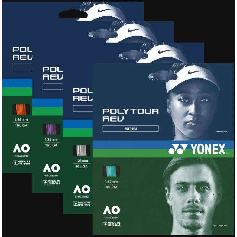 Yonex Poly Tour Rev String Set - 16L - 1.25mm – Racquet World