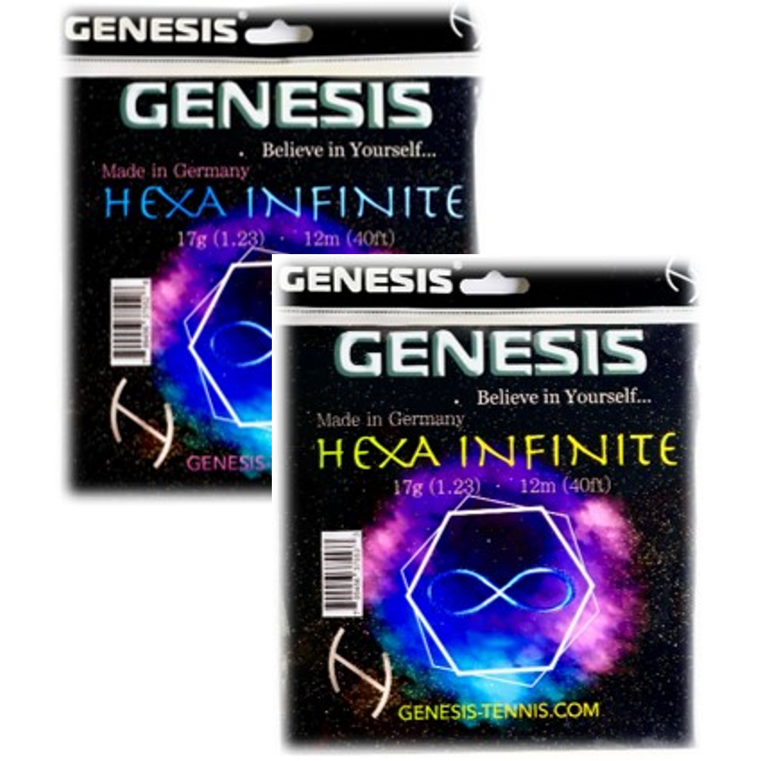 Genesis Hexa Infinite String Set (17G 1.23mm) – Racquet World
